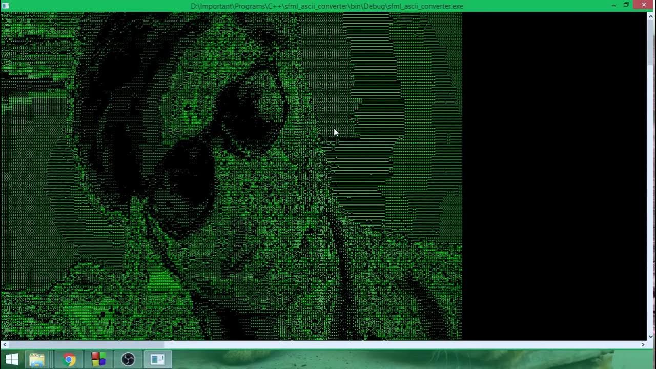 Converting Image File Into ASCII Art using CPP : SFML - YouTube