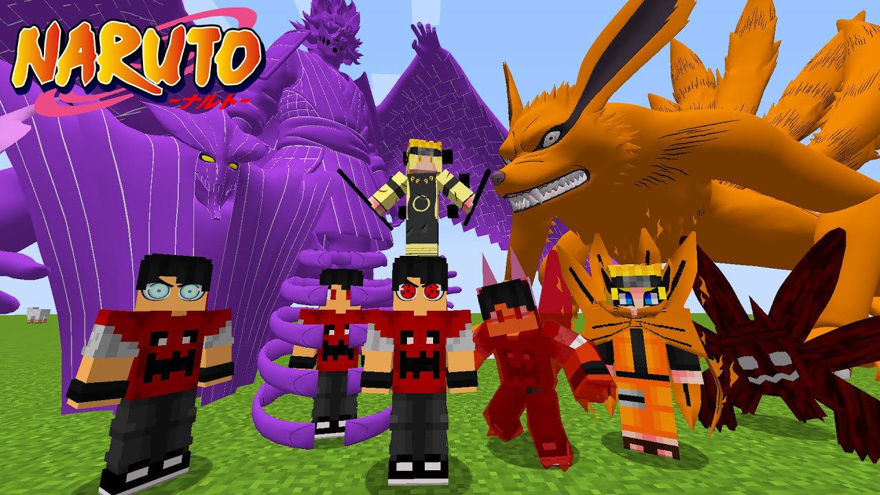 *NOVO* MOD DO NARUTO NO MINECRAFT ( kurama, susanoo e muito mais ...