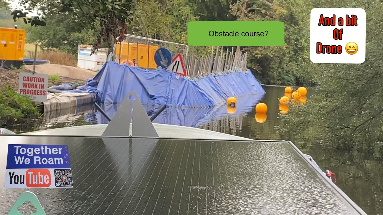 Narrowboat Gailey Obstacle course Gailey & drone footage above Canal ...