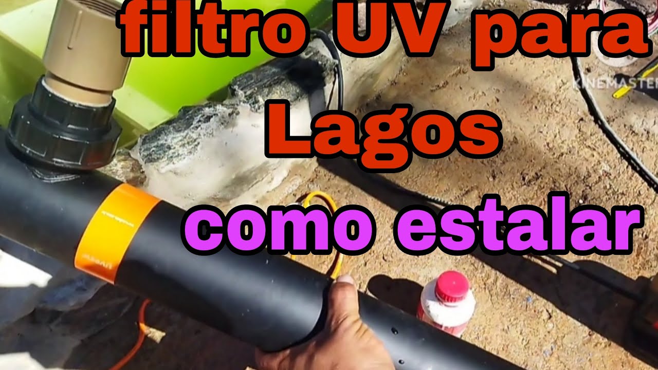filtro UV em lagos ornamentais passo a passo. estalação - YouTube