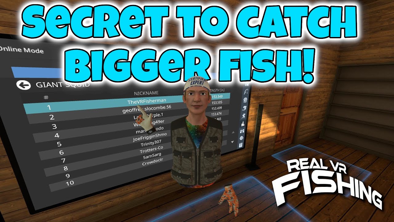 The secret to catch the biggest fish in Real VR Fishing! - YouTube