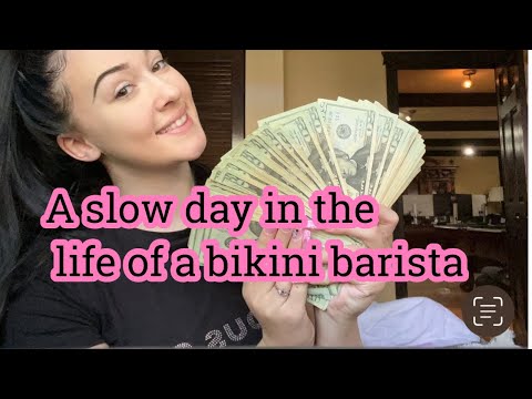 a slow day in the life of a bikini barista