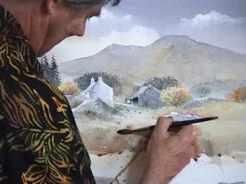 David Bellamy demonstrates a farmyard in watercolour - YouTube