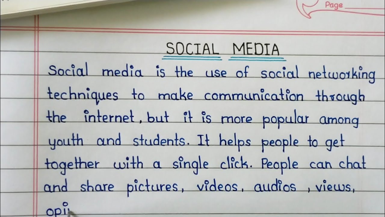 Essay on Social media in english 2022/Social media essay/10 lines on ...