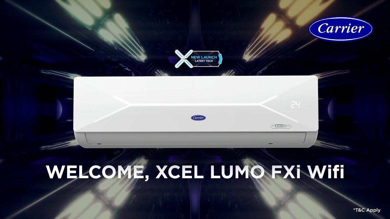 Smart cooling with maximum energy savings | Carrier XCEL LUMO FXI Wi-Fi ...