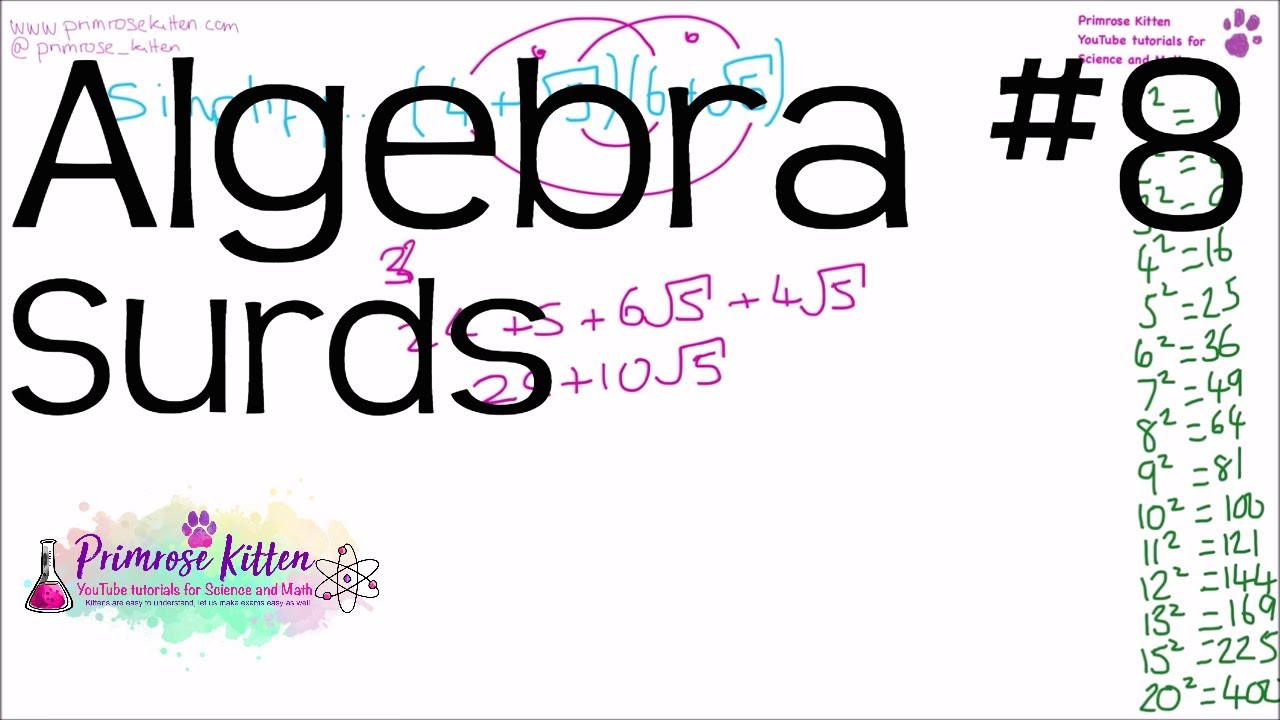 Surds are not scary!! (irrational numbers) Algebra #8 - YouTube