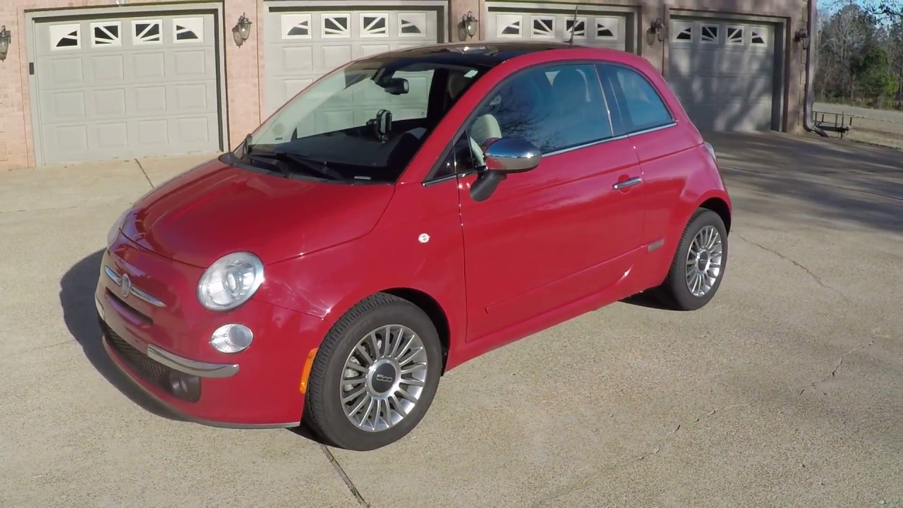 West TN 2012 Fiat 500 Limited Red Leather Sunroof used for sale www ...