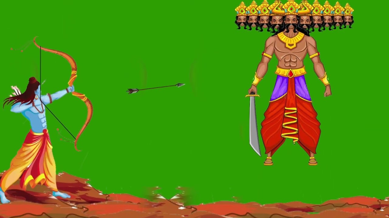 Dussehra green screen effect | Ravan |D ussehra Green Screen Video| Rawan dahan - YouTube