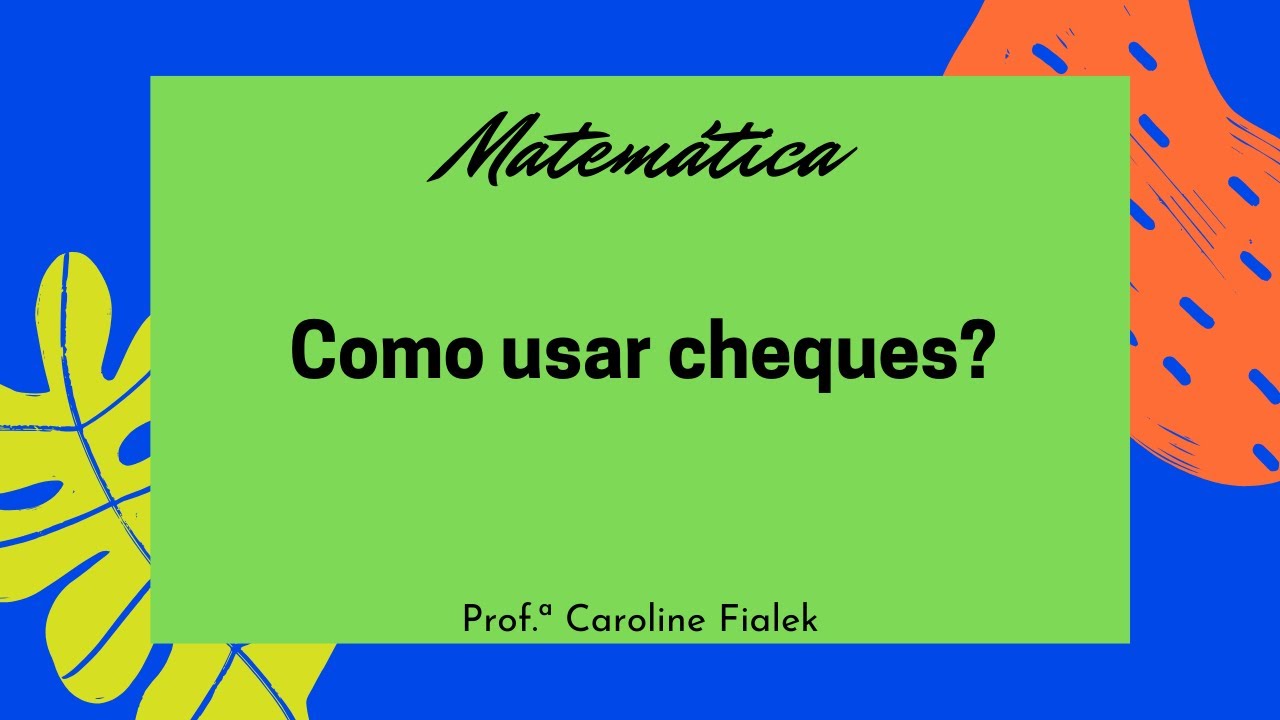 Como usar e preencher cheques? - YouTube