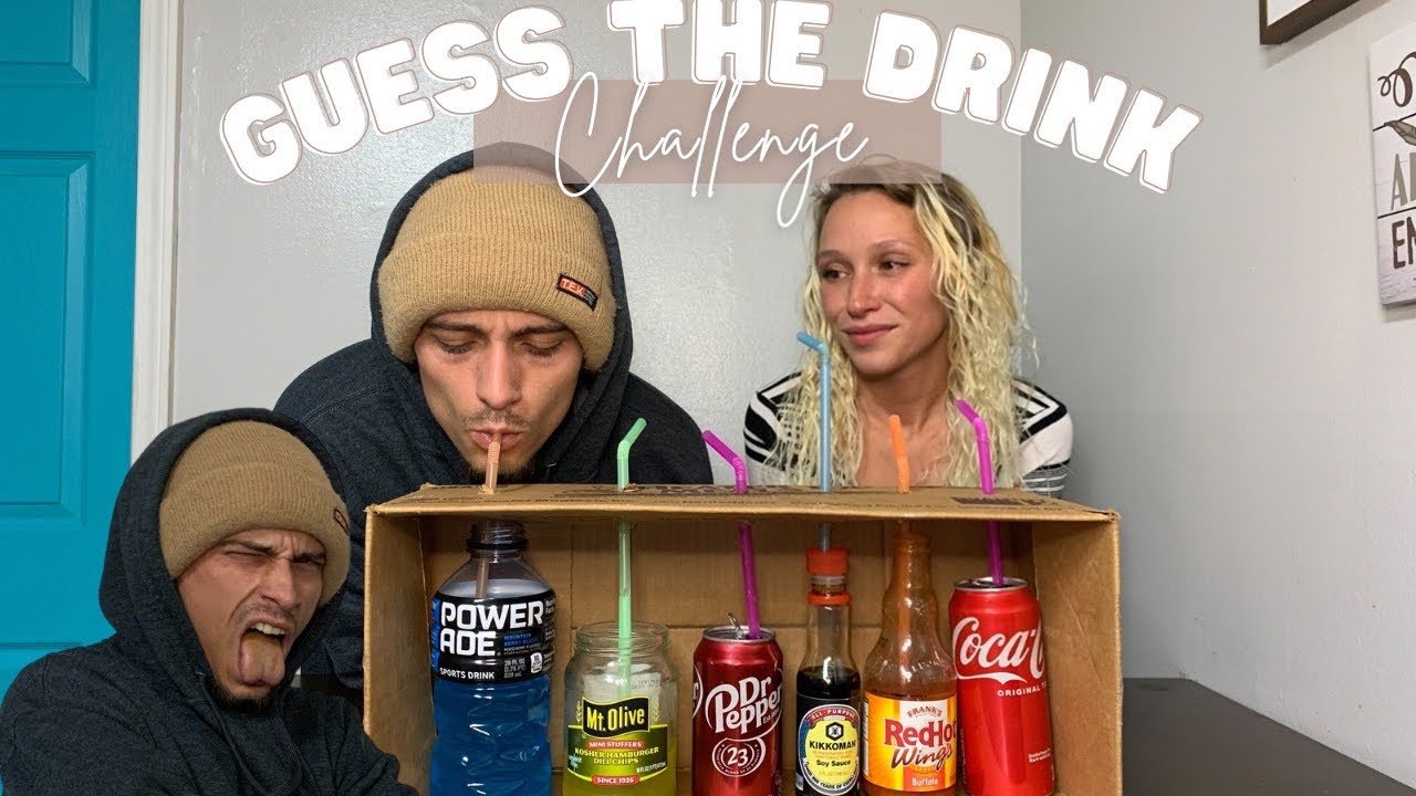 Guess The Drink Challenge 🥴 - YouTube