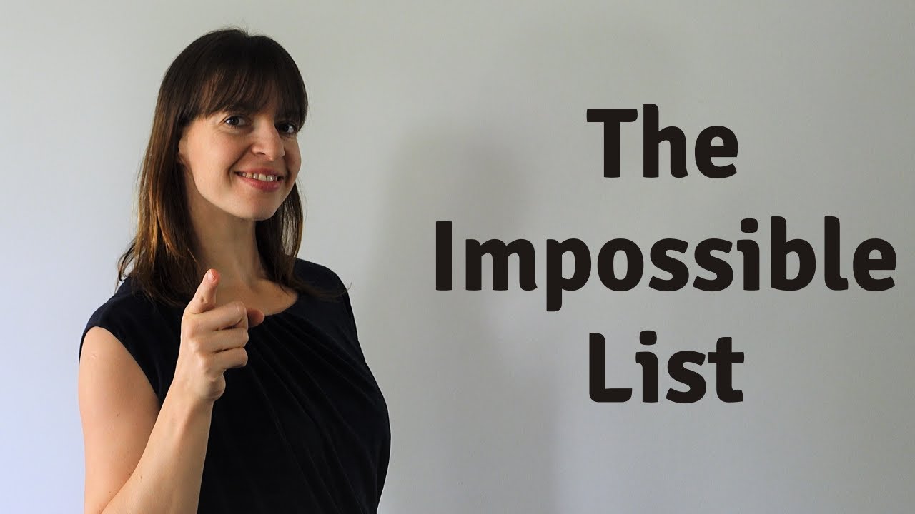 The Impossible List - what it is and how to create one | Tuesday's ...