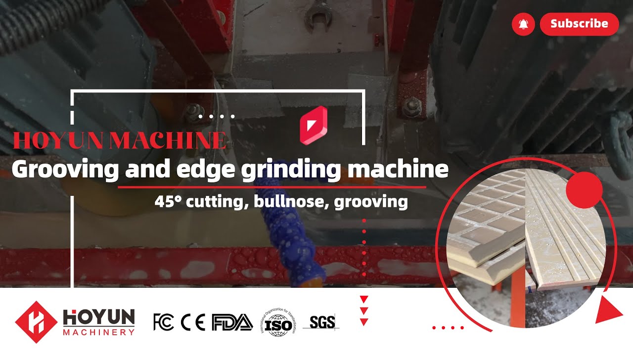 Grooving and edging bullnose machine | Watch This Industrial Stone ...