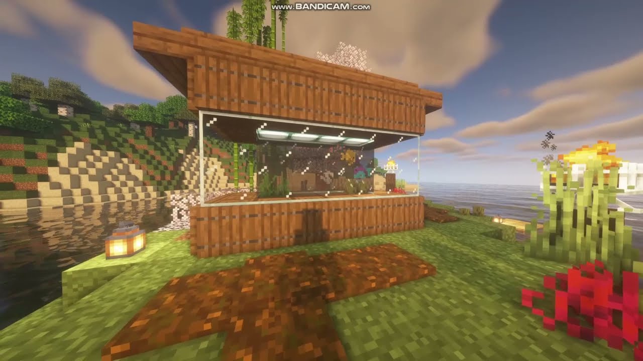How To Build Minecraft Fish Tank By |[|MPI|]| - YouTube