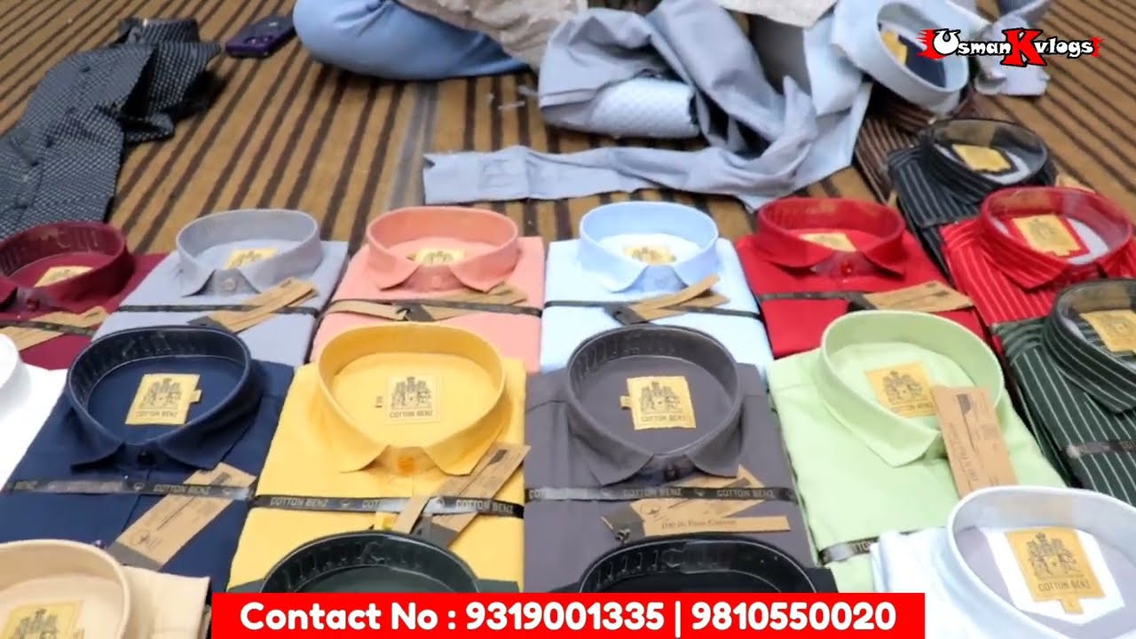 Premium Shirts 200/- Rs | Shirts Wholesale Market In Delhi | Usman K ...