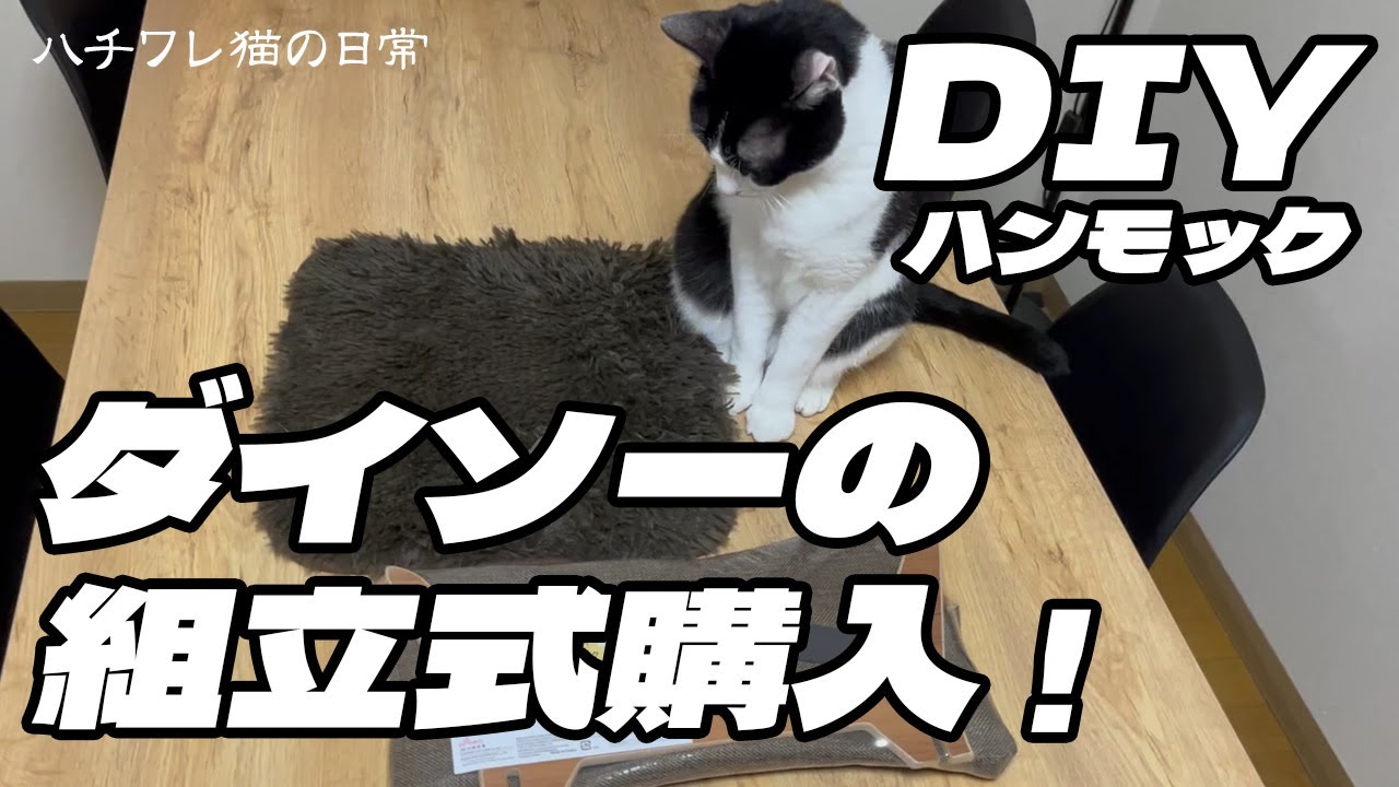 [DIY]組立式ハンモックをダイソーで購入、寒くなってきたこの時期にピッタリ！ - YouTube