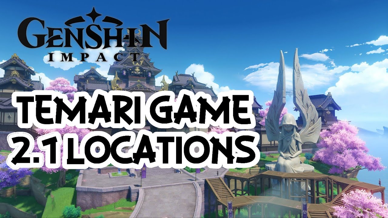 Temari Game 2.1 Locations (Watatsumi & Seirai Islands) l Genshin Impact ...