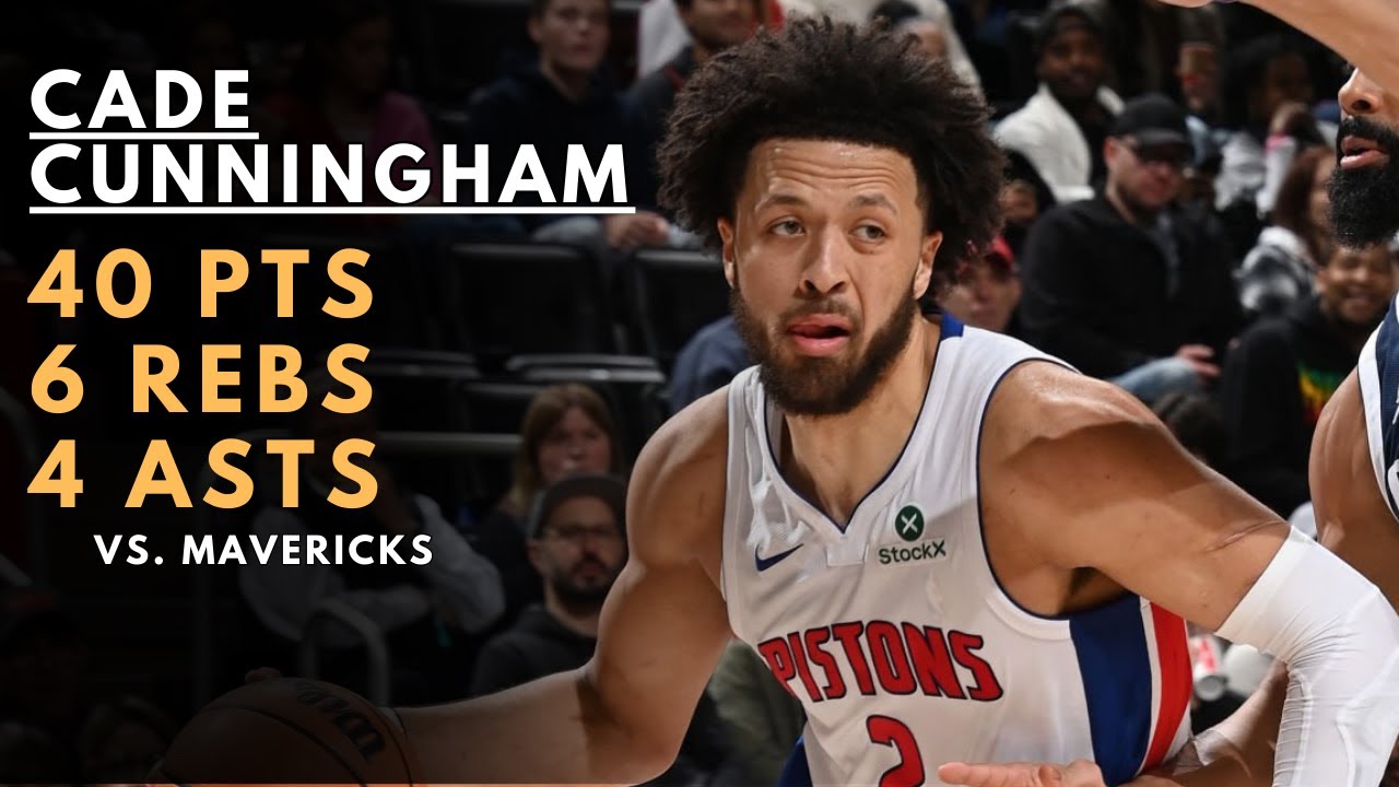 Cade Cunningham Highlights vs Mavericks | 31 Jan. 2025 - YouTube
