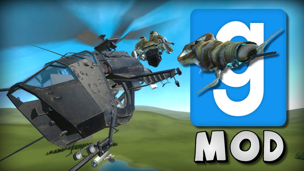 Garry's Mod: AWESOME COMBINE GUNSHIPS | Mod Showcase - YouTube