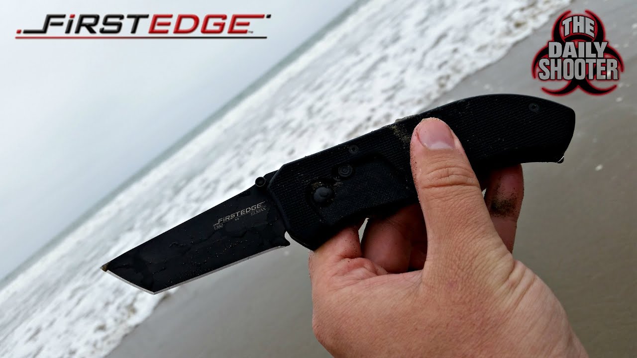 First Edge Tactical Folding Knife 1350 Assisted Opening - YouTube