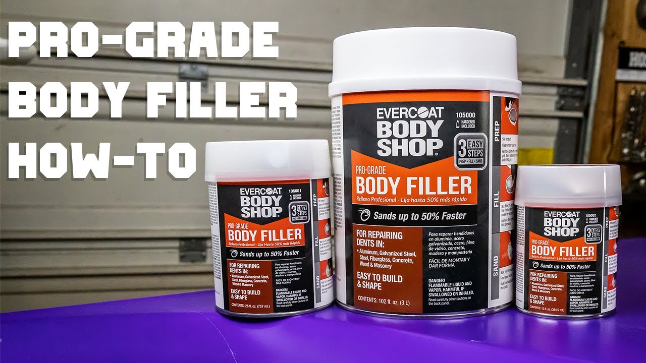 How to Apply Evercoat Body Shop Pro-Grade Body Filler - YouTube