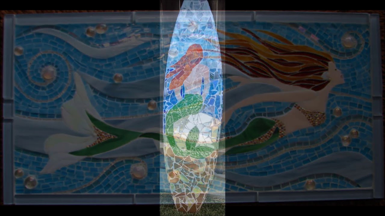 mosaic mermaid arts - YouTube