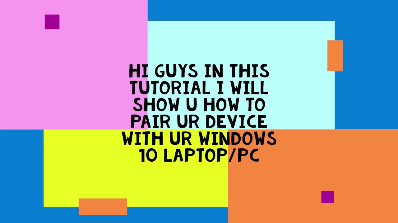 HOW TO PAIR PHONE WITH WINDOWS LAPTOP OR PC - YouTube