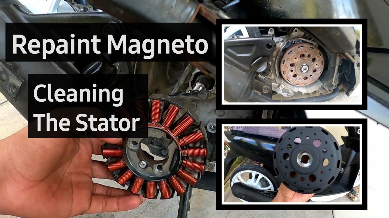 Magneto and Stator ng Honda Beat Fi V2 | Repaint Magneto - YouTube