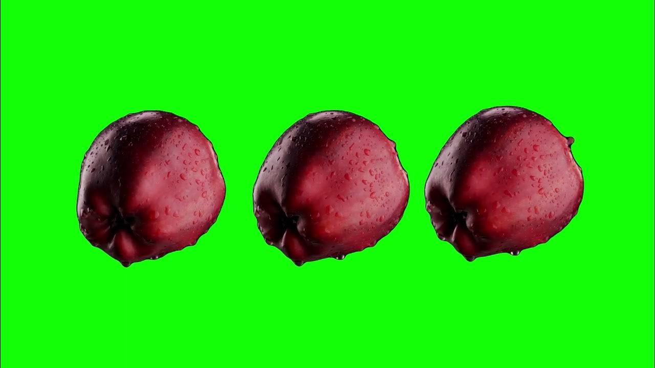 Green Screen Apple | green screen video | Apple Rotation - YouTube