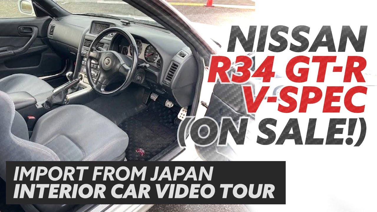 [Interior Car Tour] - [SOLD] R34 Nissan Skyline GT-R V-Spec 1999 - YouTube