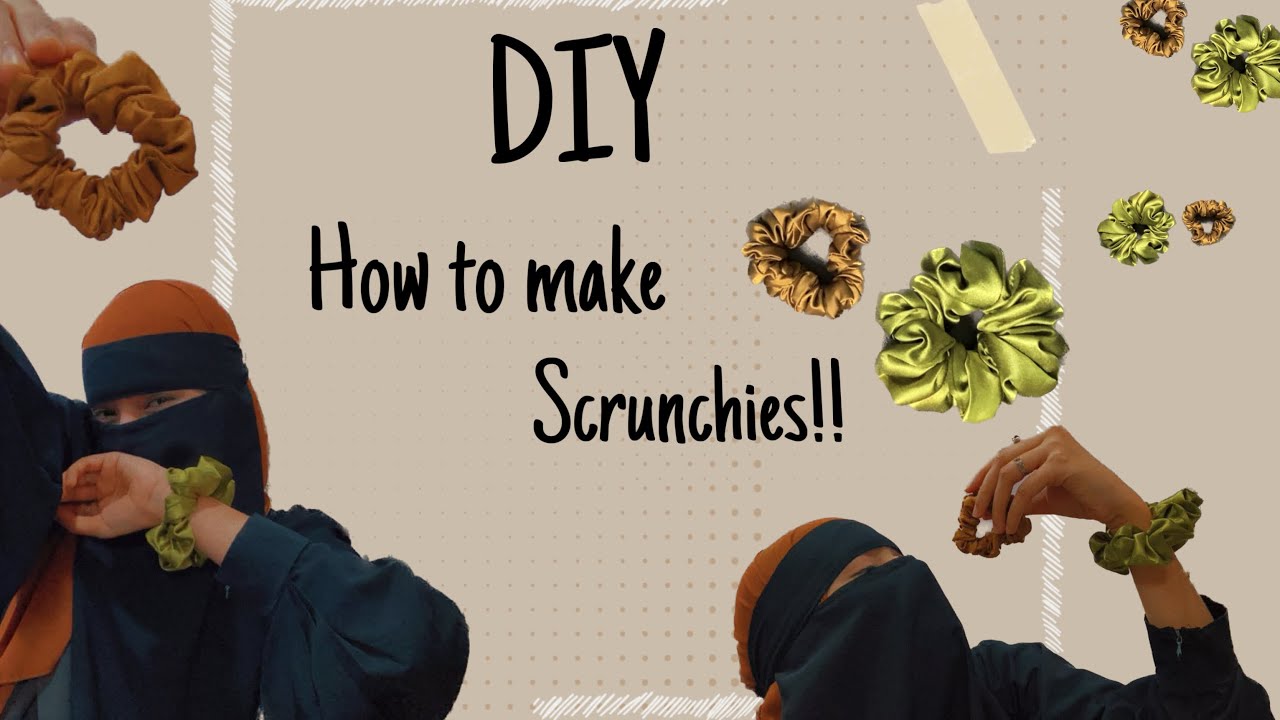 DIY how to make scrunchies, two easy ways to make scrunchies ,tutorial ...