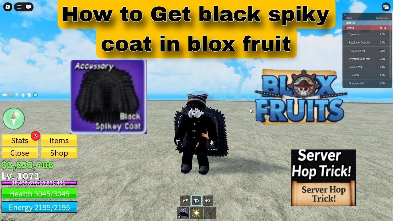 How to Get Black Spiky Coat in Blox Fruits! [Easy Guide] - YouTube