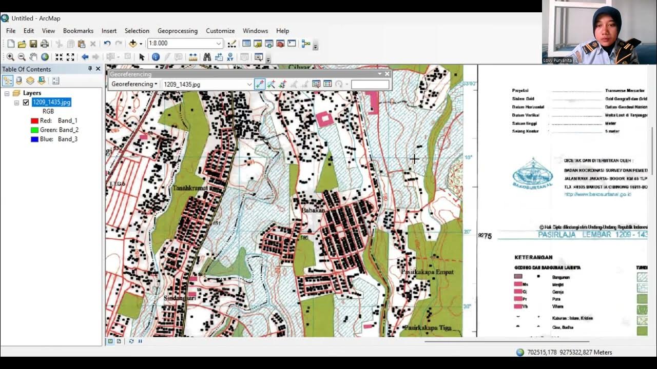 Tutorial Georeferencing Peta di ArcGis, gampang banget!! - YouTube