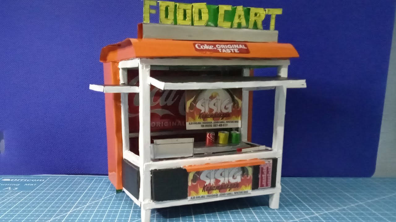 how to make mini food cart with aluminum cans | DIY| things to do with ...