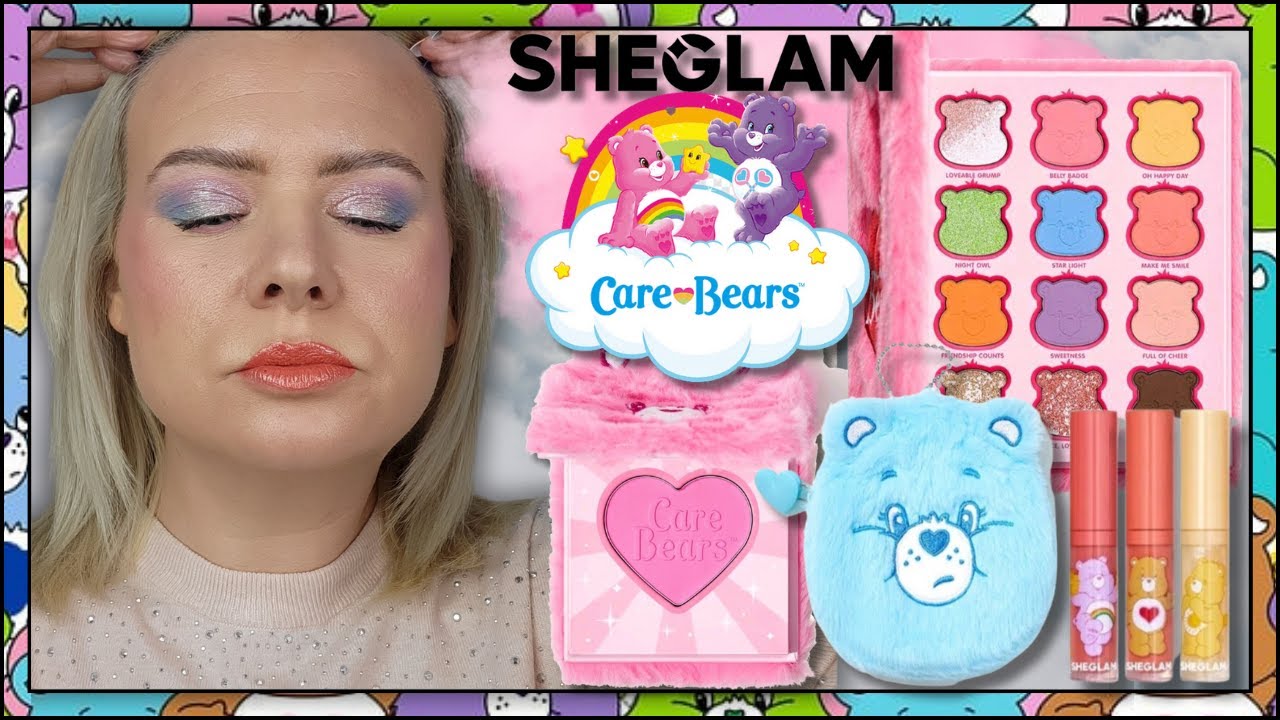 NEW! SHEGLAM CARE BEARS MAKEUP COLLECTION Review & Swatches | Clare Walch - YouTube