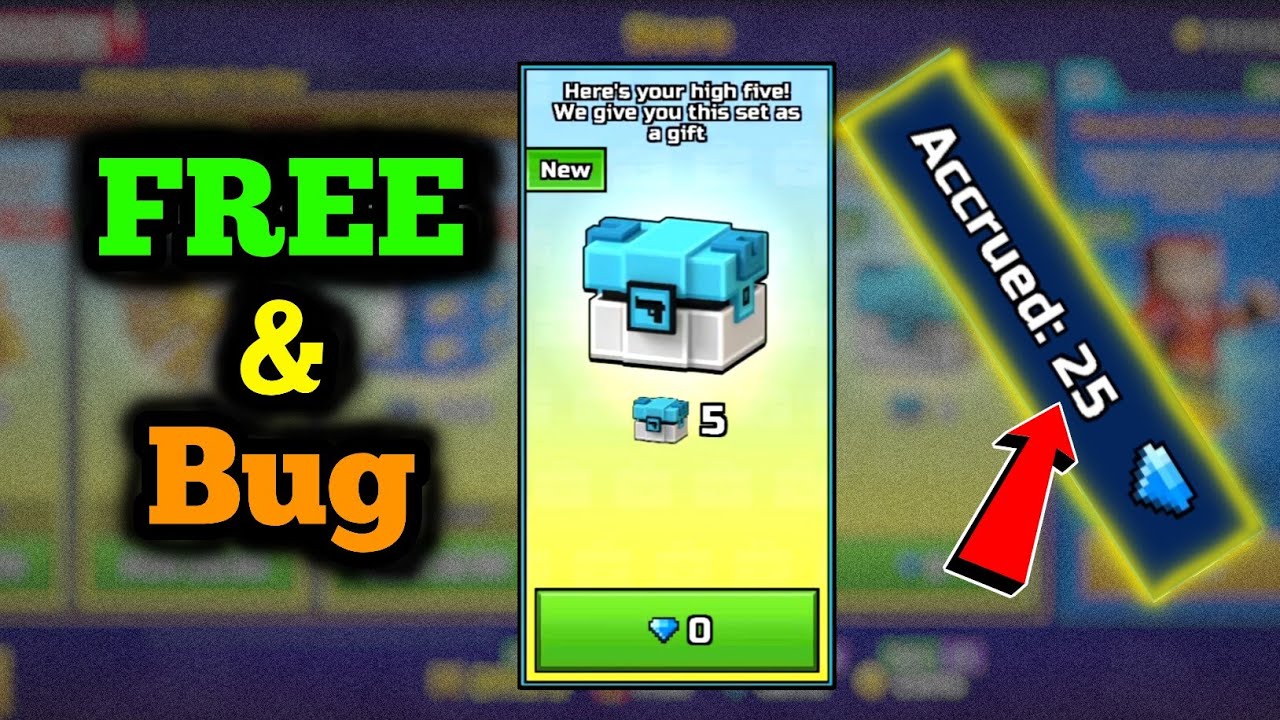 Free Offer & Gem Bug - Pixel Gun 3D - YouTube