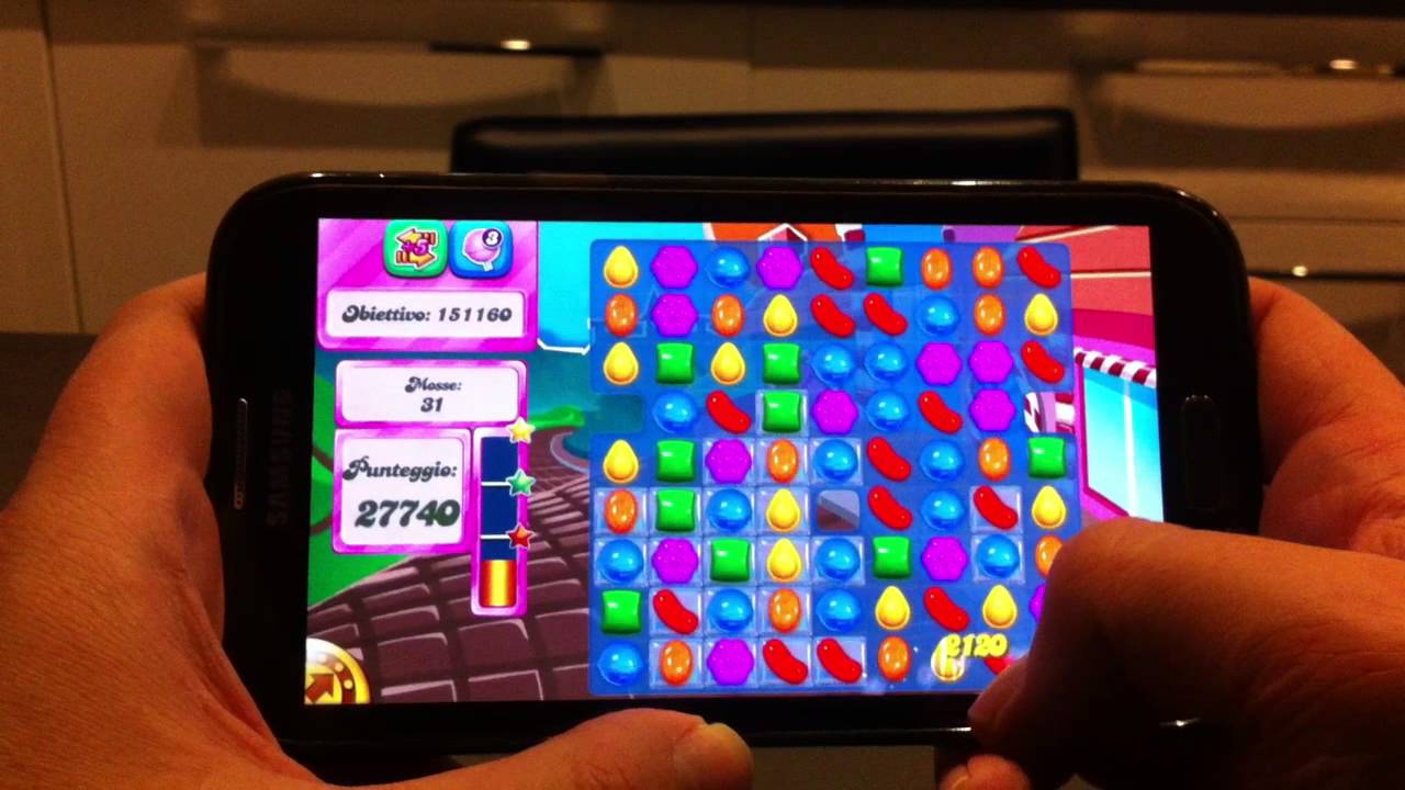 [King GAME #3] "Candy crush saga" on Android (Samsung Galaxy Note 2 ...