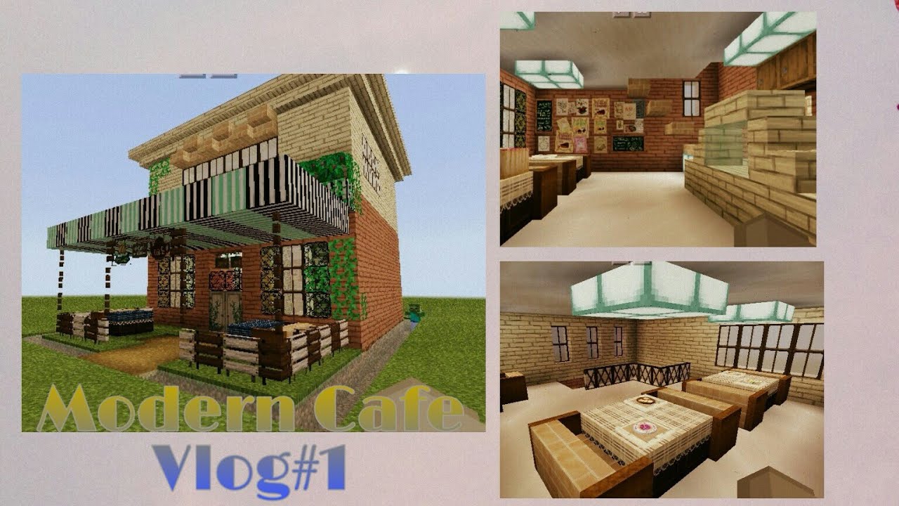 Modern Cafe Minecraft Tutorial! - YouTube