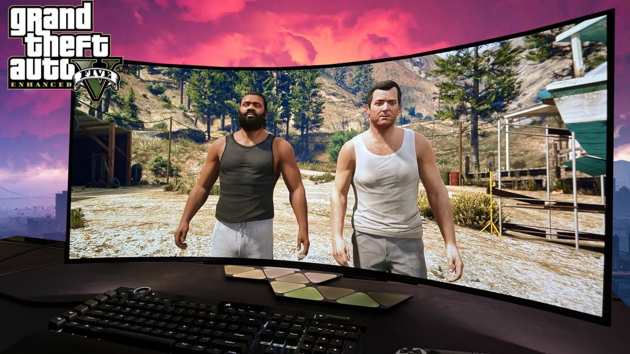 GTA 5 Enhanced is INCREDIBLE with RTX HDR on this 2024 LG 45" UltraWide ...