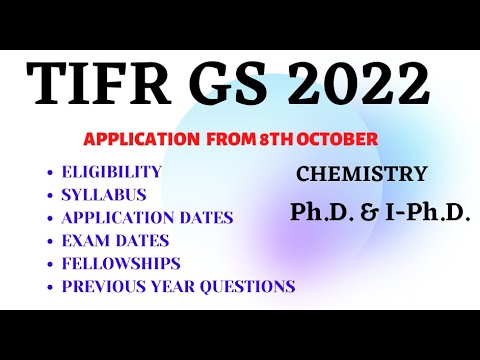 TIFR GS 2022 || TIFR APPLICATION FORM || ELIGIBILITY CRITERIA ...