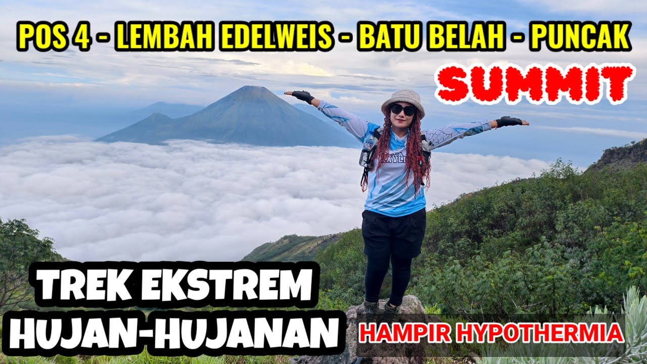 Trek Pendakian Gunung Sumbing Pos 4 Menuju Puncak - YouTube