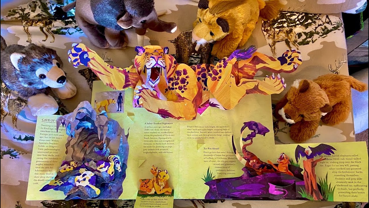 Smilo's Prehistorica Mega-Beasts Pop-Up Book 🐆🦣🦥 - YouTube