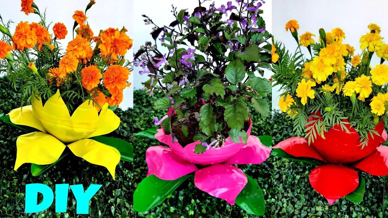 AMAZING GARDENING IDEAS/BEAUTIFUL DIY FLOWER POTS - YouTube