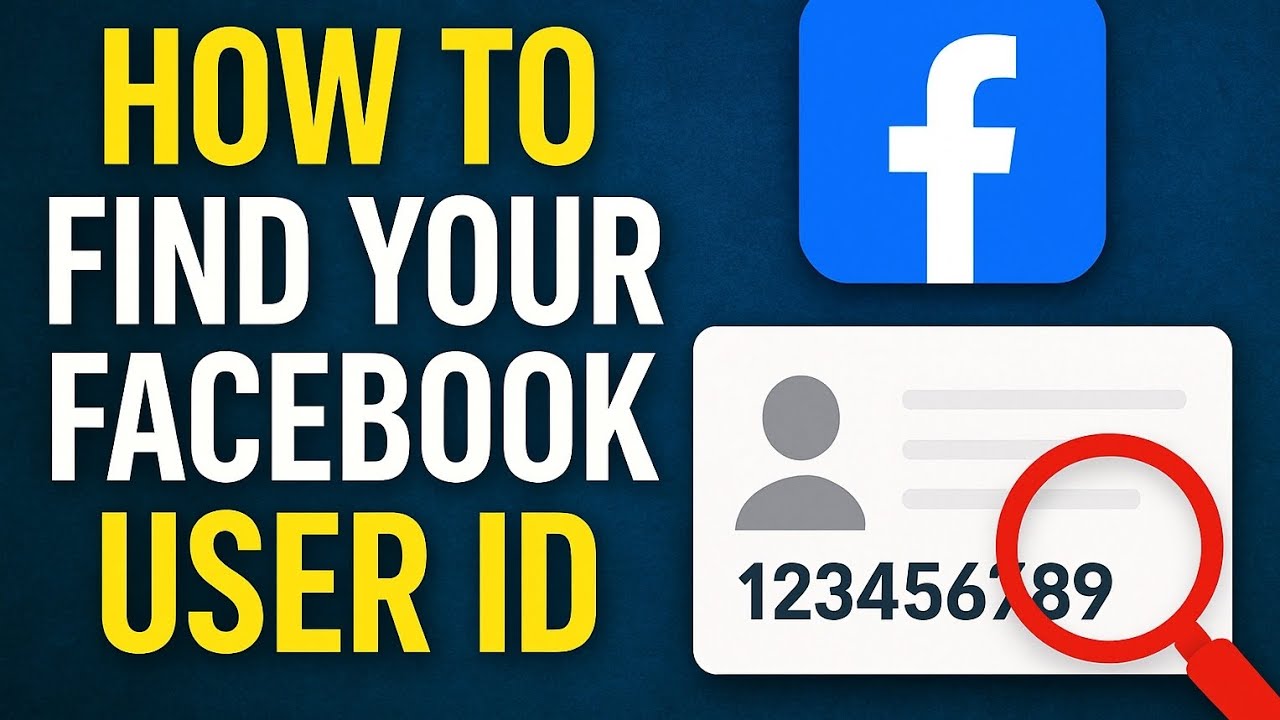How To Find Facebook User ID - YouTube