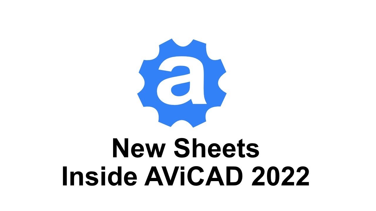 AViCAD 2022 - New Sheet Sets - YouTube
