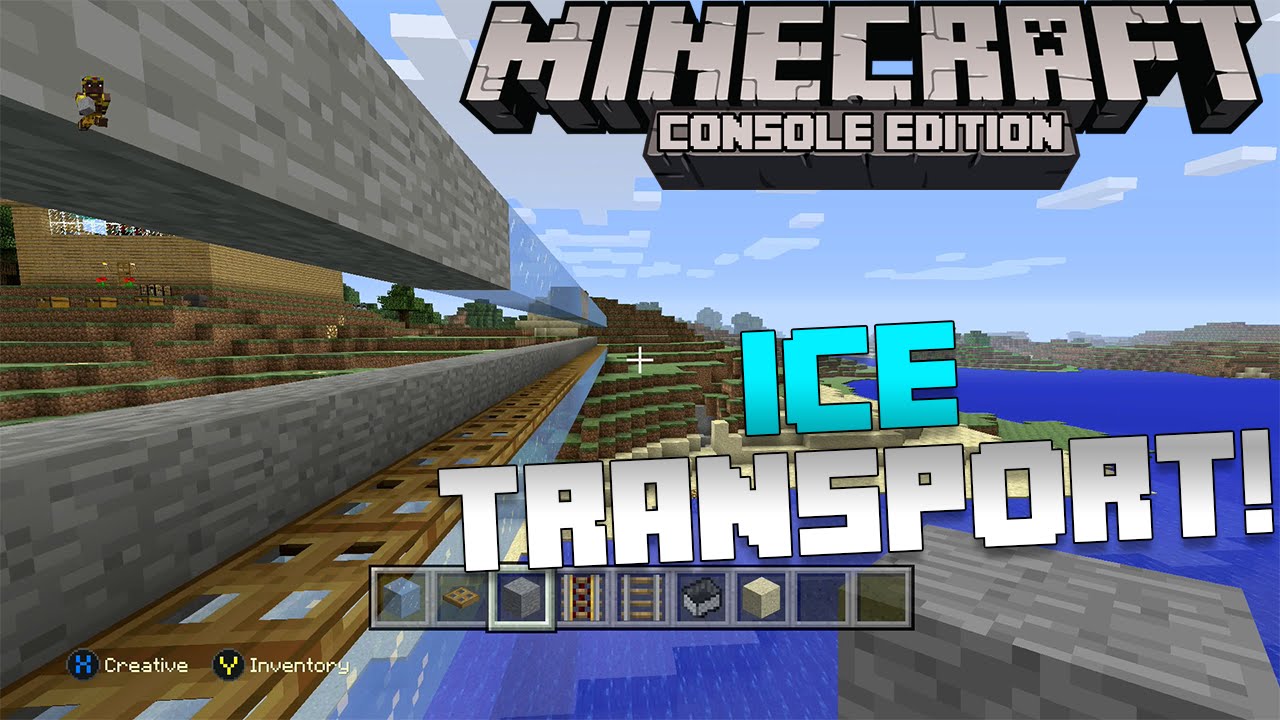 Minecraft: Ice Transportation System! | A Method You Might Not Know ...