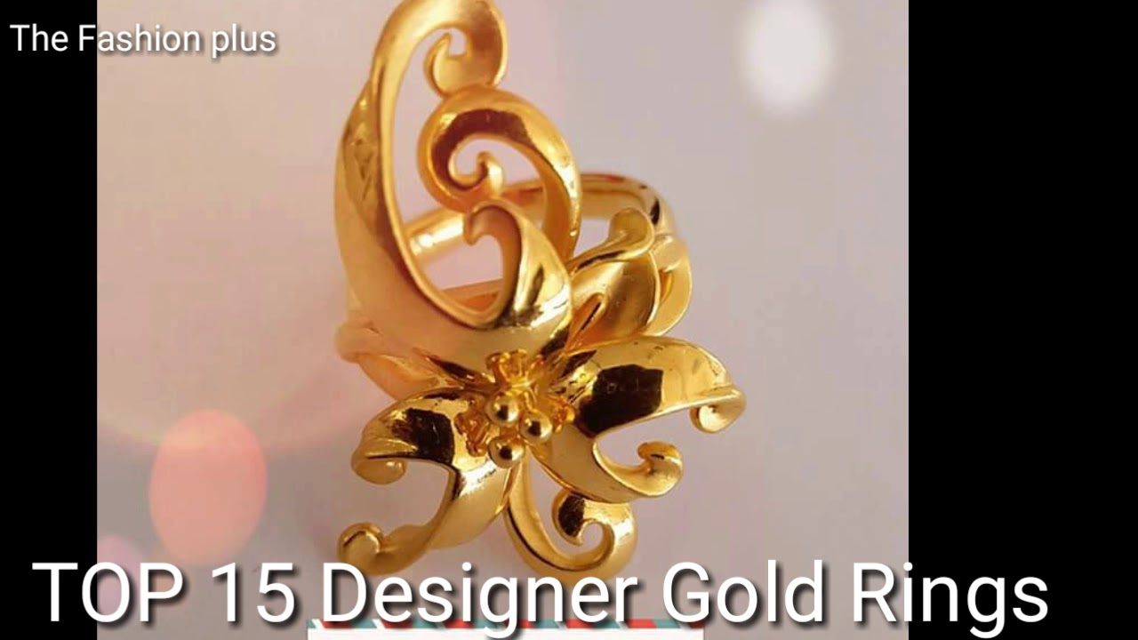 Latest TOP 15 Designer Gold Rings Collection - YouTube