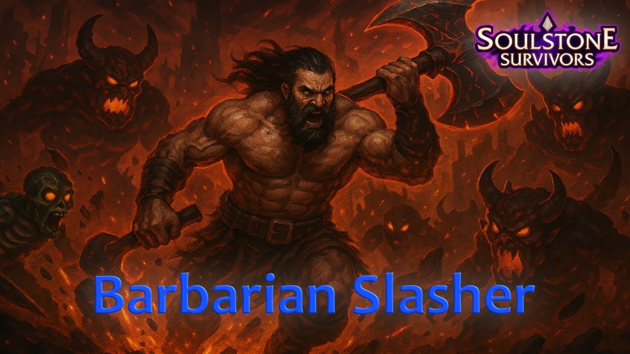 Soulstone Survivors Barbarian Slasher Build – Pure Melee Carnage! - YouTube