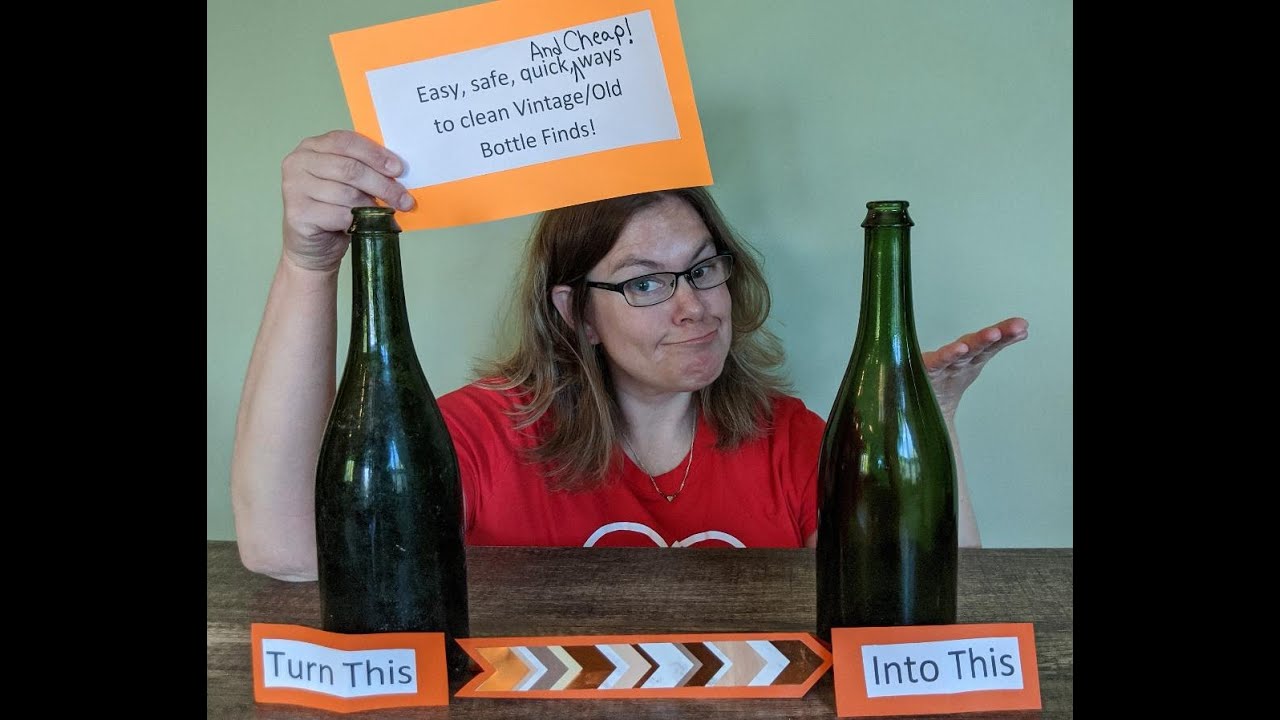 DIY cleaining vintage/old bottles! Plus an awesome giveaway! - YouTube