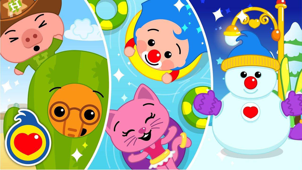 🐥Plim Plim ♫ Full Episodes🤠Mini-Cowboys ♫ Learning Cartoons ♫ - YouTube