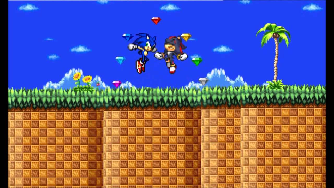 Super Sonic and Super Shadow Sprite Transformation - YouTube